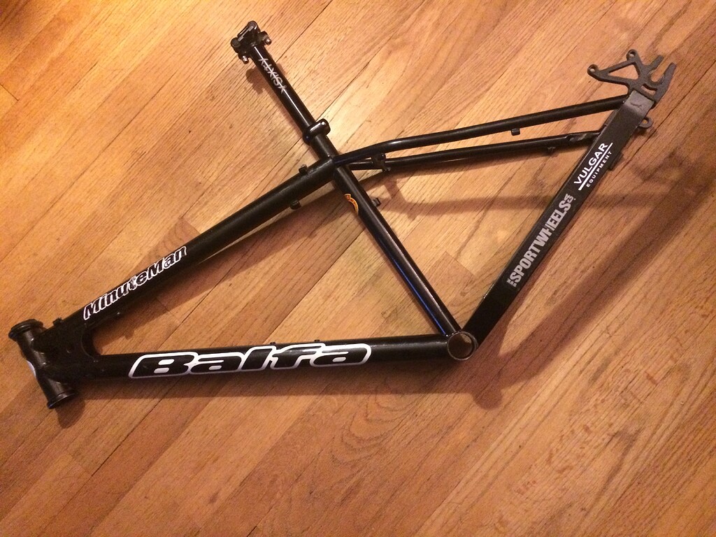 For Sale Balfa Minuteman Frame Buy Sell Trade ECMTB